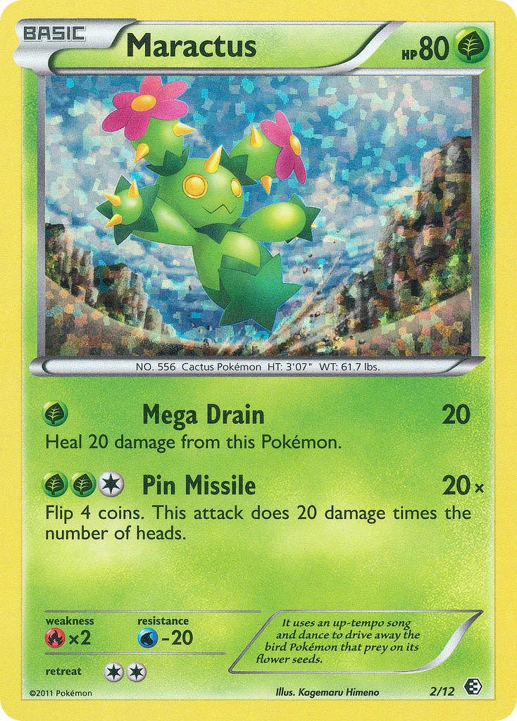 Maractus - 2/12 - McDonald's Promos 2011 - Pokemon