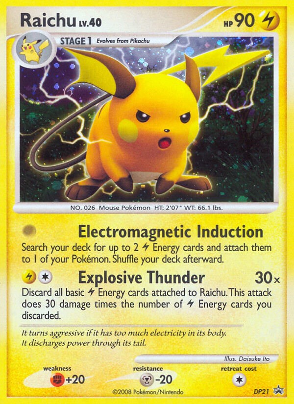 Raichu - DP21 - Diamond and Pearl Promos - Pokemon