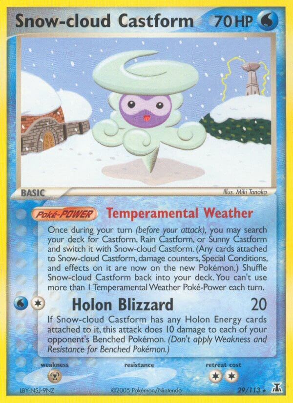 Snow-cloud Castform - Delta Species - Pokemon