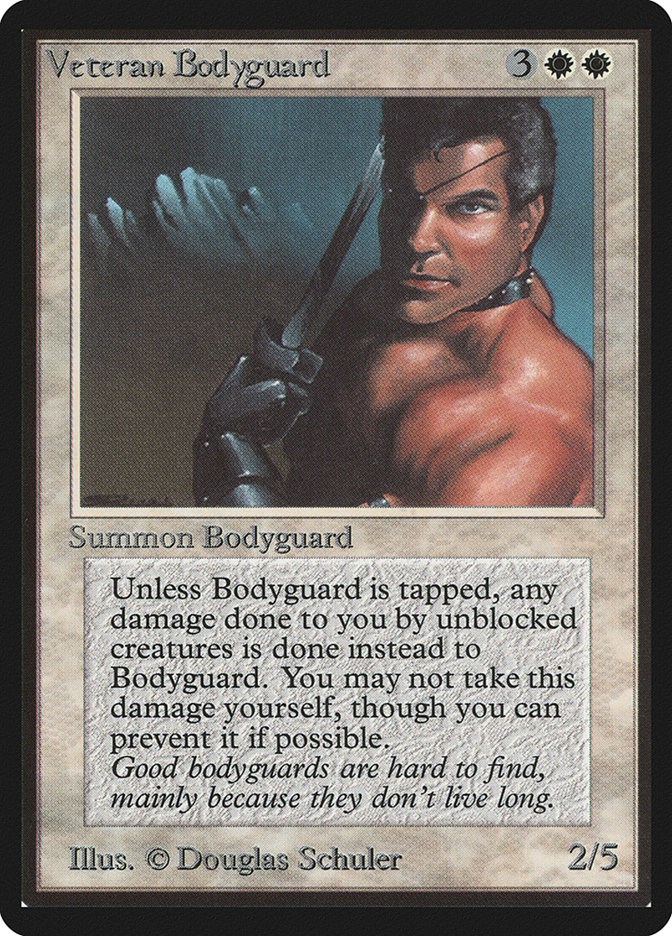 Veteran Bodyguard - Beta Edition - Magic: The Gathering