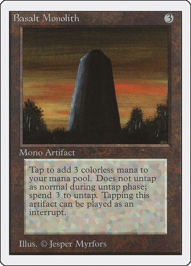 Basalt Monolith - Unlimited Edition - Magic: The Gathering