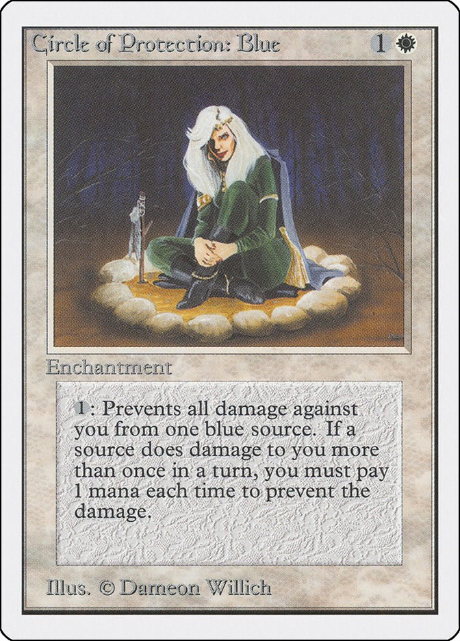 Circle of Protection: Blue - Unlimited Edition - Magic: The Gathering