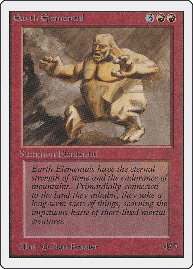 Earth Elemental - Unlimited Edition - Magic: The Gathering