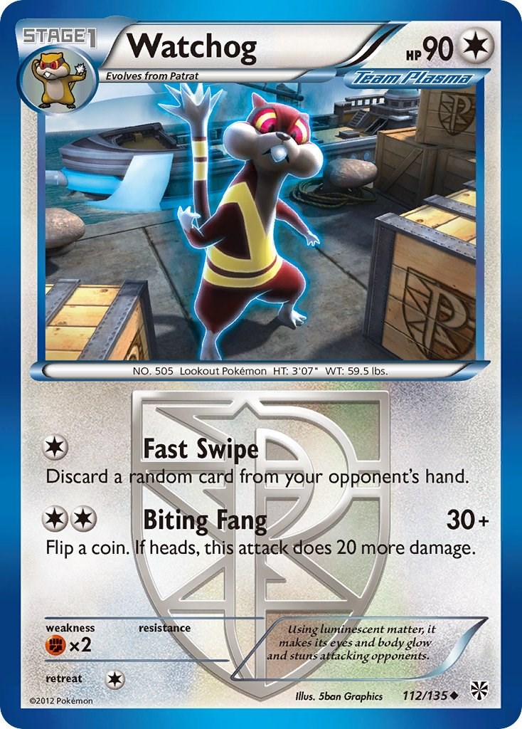 Watchog (Team Plasma) (112) - Plasma Storm - Pokemon