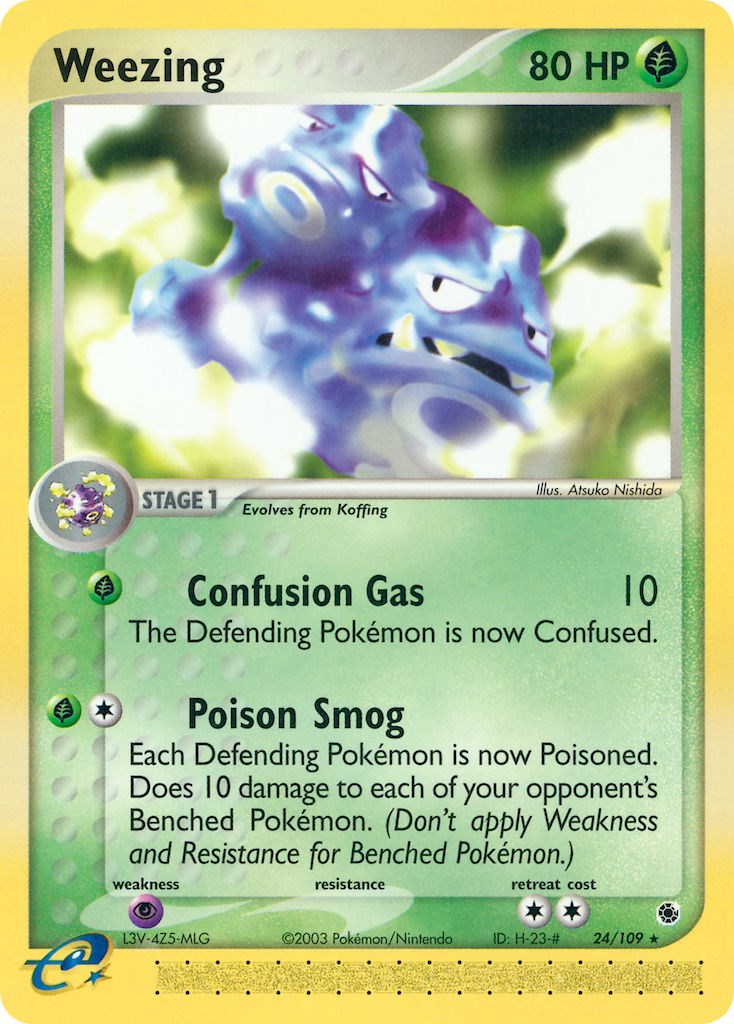 Weezing Pokemon Card