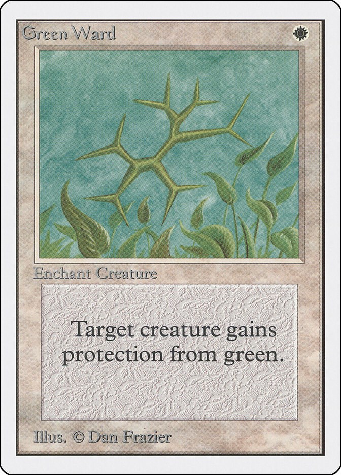 Green Ward - Unlimited Edition - Magic: The Gathering