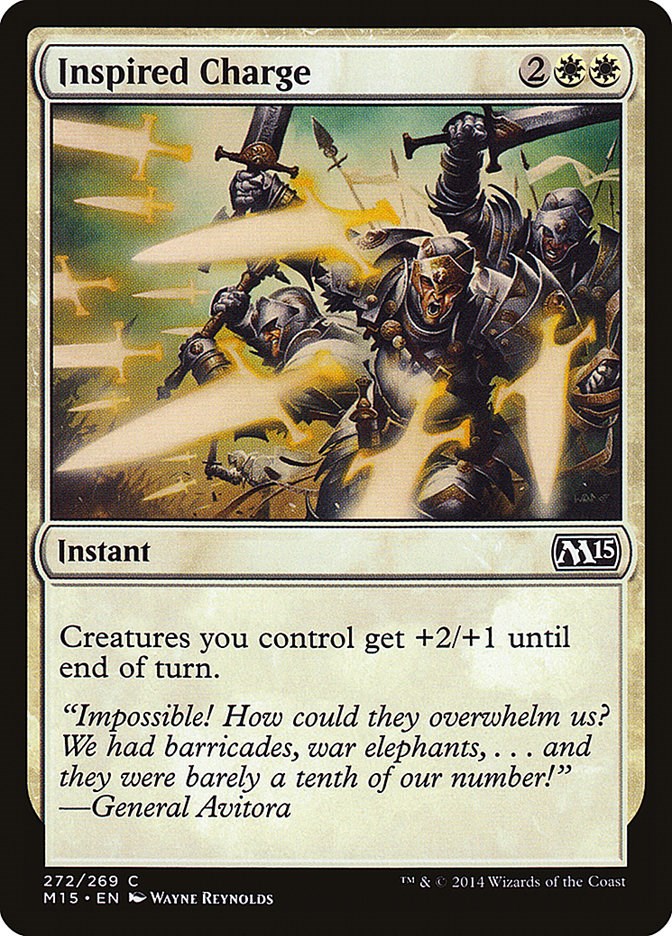 Inspired Charge - Magic 2015 (M15) - Magic: The Gathering