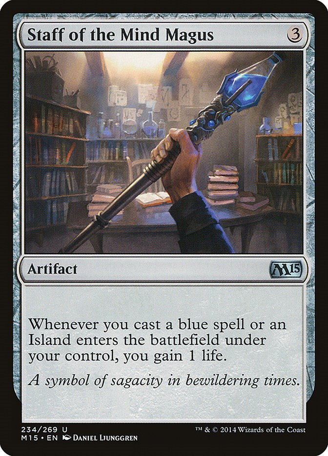 Staff of the Mind Magus - Magic 2015 (M15) - Magic: The Gathering