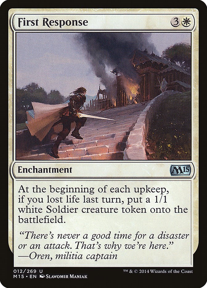 First Response - Magic 2015 (M15) - Magic: The Gathering