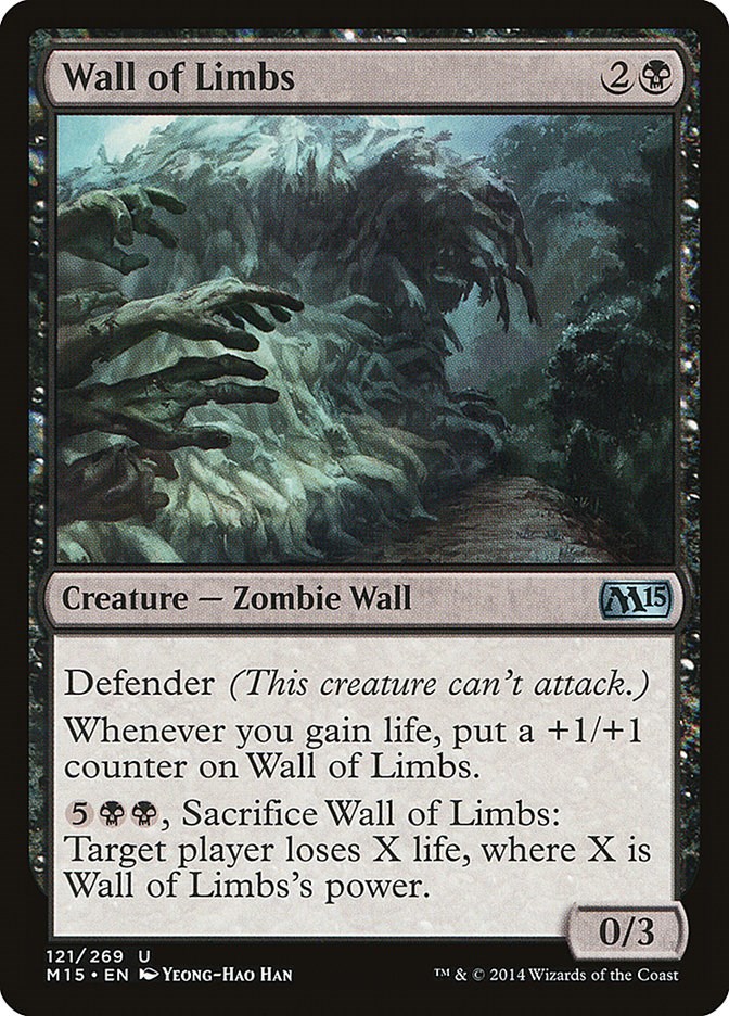 Wall of Limbs - Magic 2015 (M15) - Magic: The Gathering