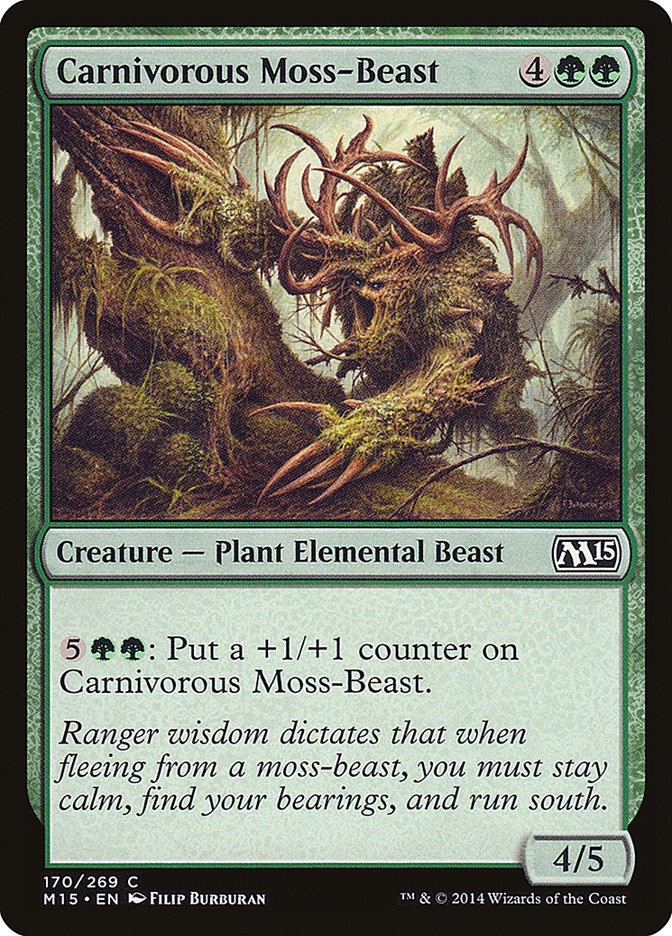 Carnivorous Moss-Beast - Magic 2015 (M15) - Magic: The Gathering