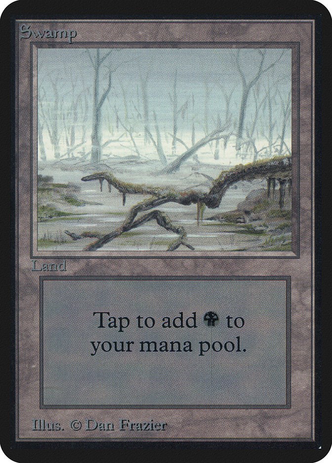 Swamp (A) - Alpha Edition - Magic: The Gathering