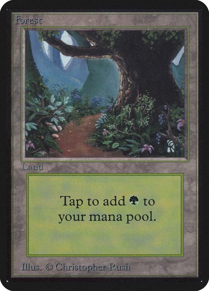 Forest (B) - Alpha Edition - Magic: The Gathering