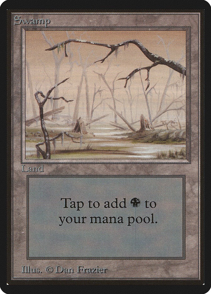 Swamp (B) - Beta Edition - Magic: The Gathering