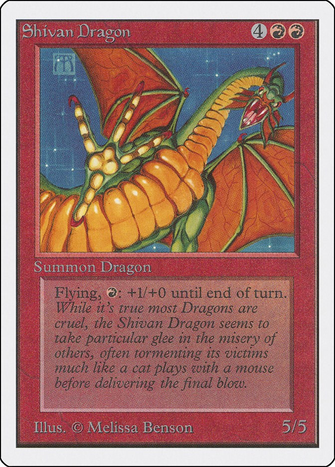 Shivan Dragon - Unlimited Edition - Magic: The Gathering