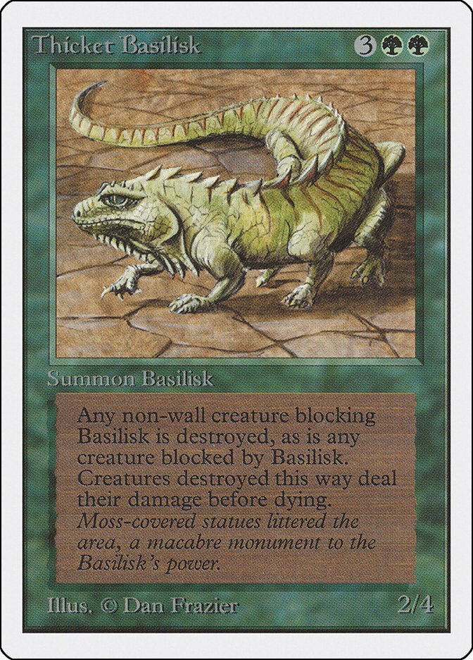 Thicket Basilisk - Unlimited Edition - Magic: The Gathering