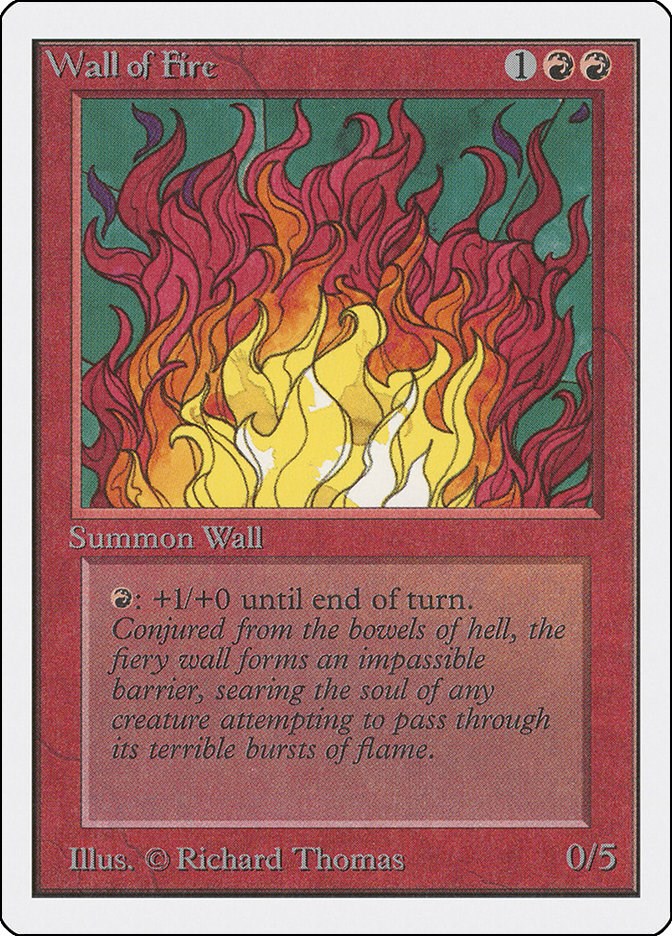 Wall of Fire - Unlimited Edition - Magic: The Gathering