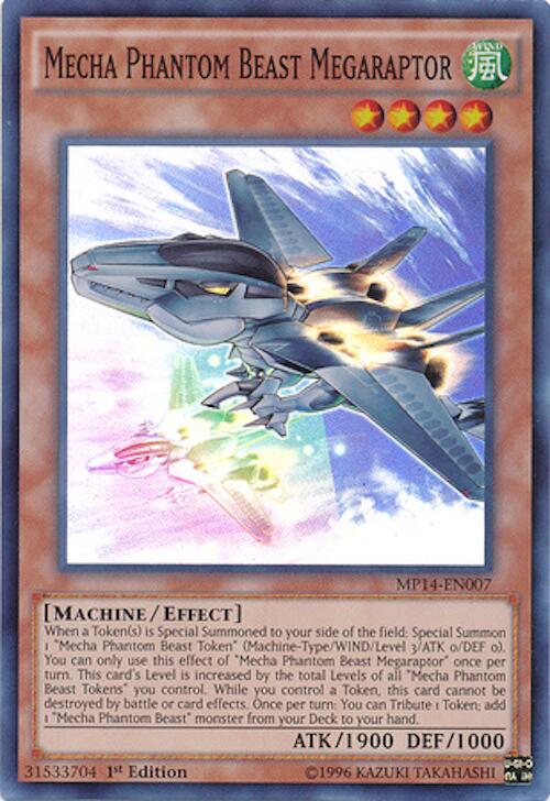 Mecha Phantom Beast Megaraptor - 2014 Mega-Tins Mega Pack - YuGiOh