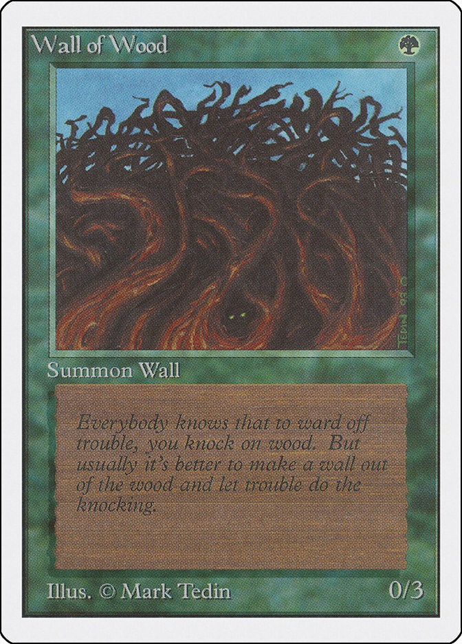 Wall of Wood - Unlimited Edition - Magic: The Gathering