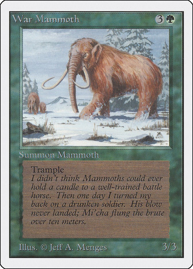 War Mammoth - Unlimited Edition - Magic: The Gathering