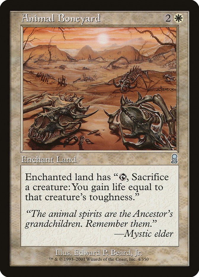 Animal Boneyard - Odyssey - Magic: The Gathering