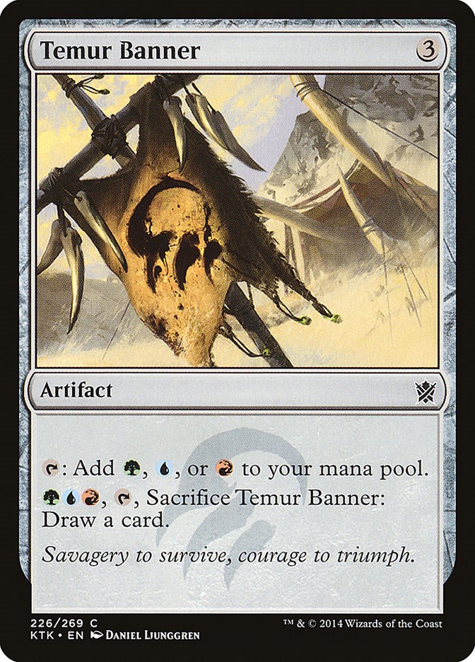 Temur Banner - Khans of Tarkir - Magic: The Gathering
