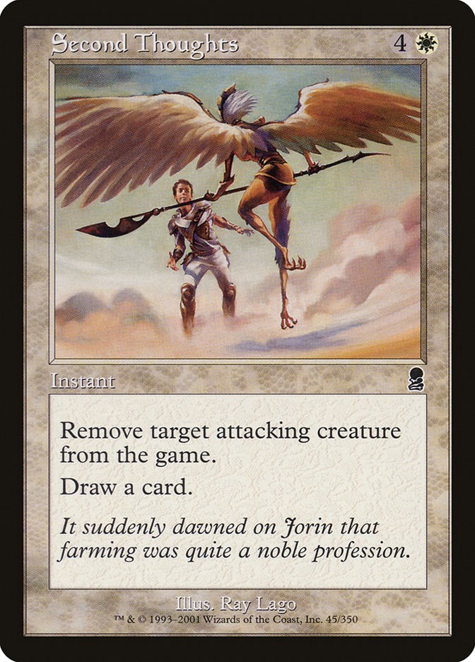 Second Thoughts - Odyssey - Magic: The Gathering
