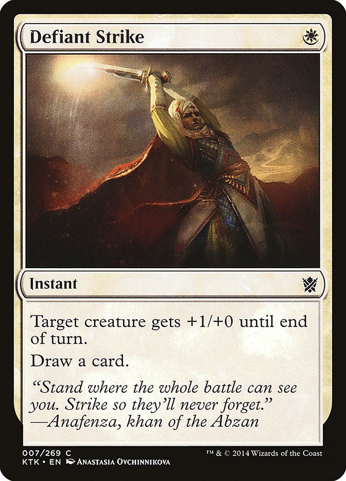 Defiant Strike - Khans of Tarkir - Magic: The Gathering