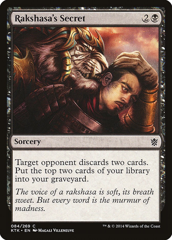 Rakshasa's Secret - Khans of Tarkir - Magic: The Gathering