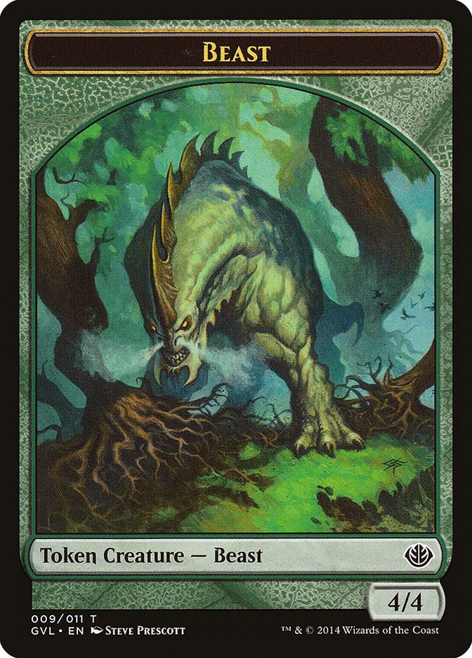 Beast Token (009) - Duel Decks: Anthology - Magic: The Gathering