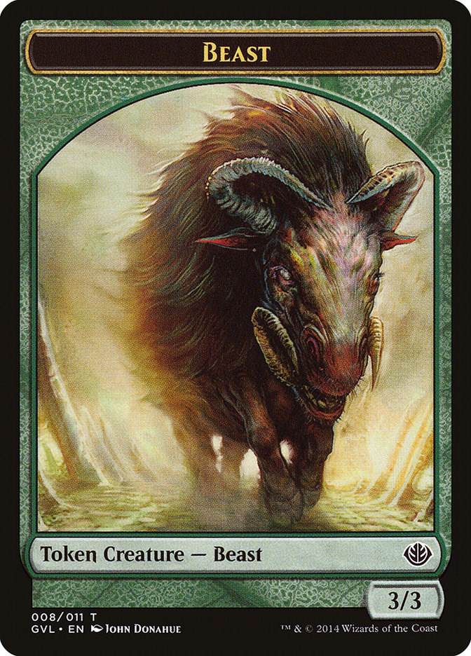 Beast Token (008) - Duel Decks: Anthology - Magic: The Gathering