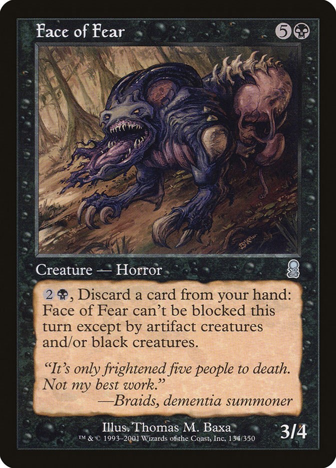 Face of Fear - Odyssey - Magic: The Gathering