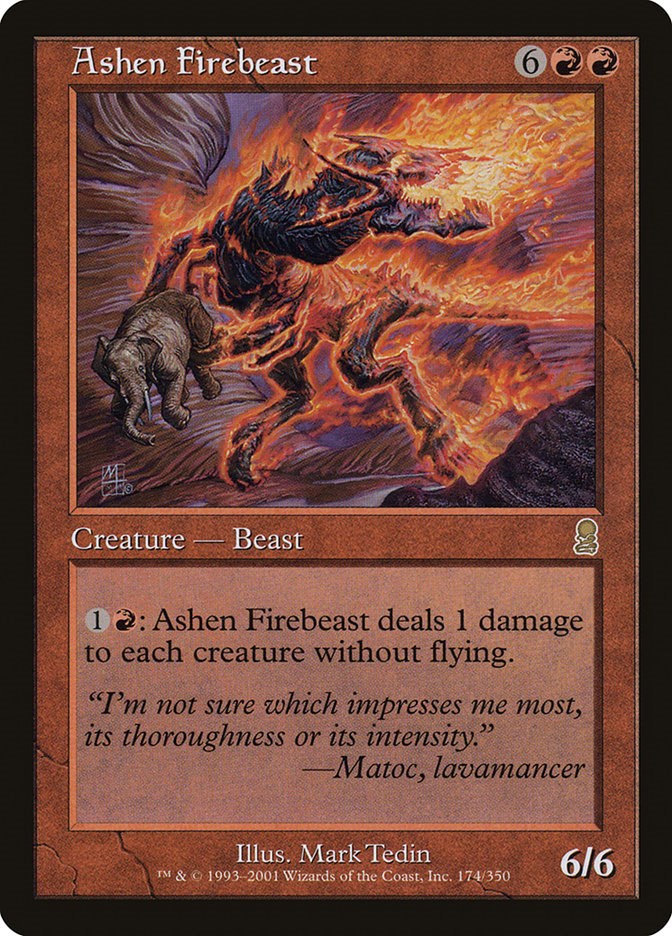 Ashen Firebeast - Odyssey - Magic: The Gathering