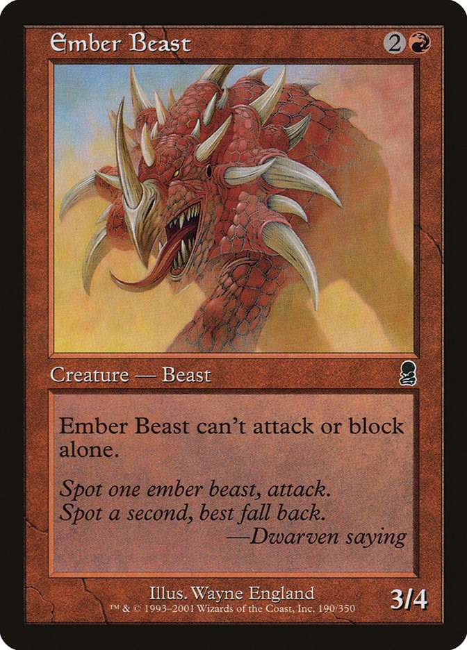 Ember Beast - Odyssey - Magic: The Gathering