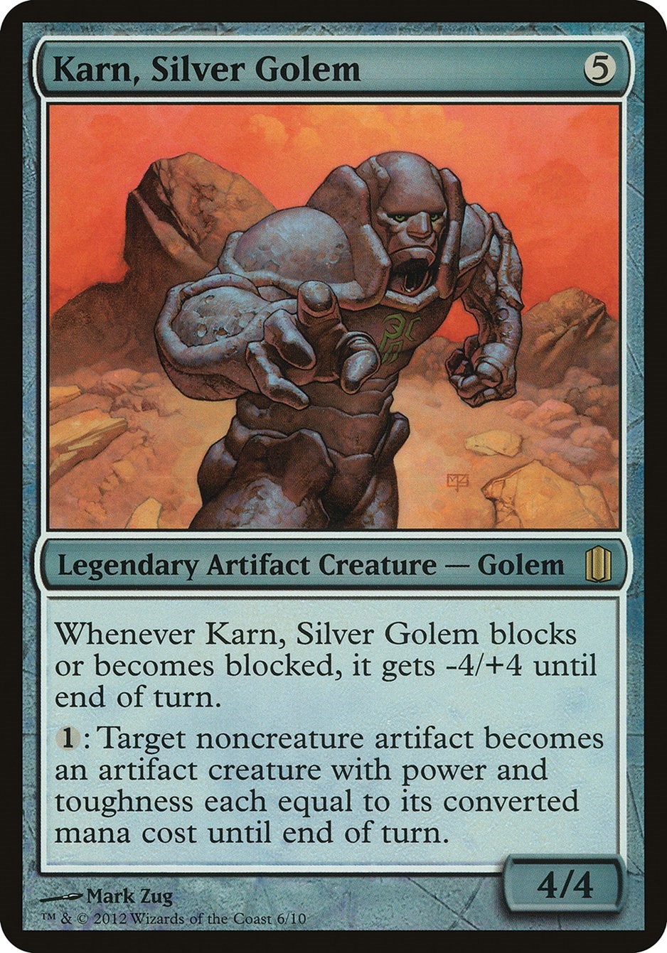 Karn, Silver Golem (Commander's Arsenal) - Oversize Cards - Magic: The ...
