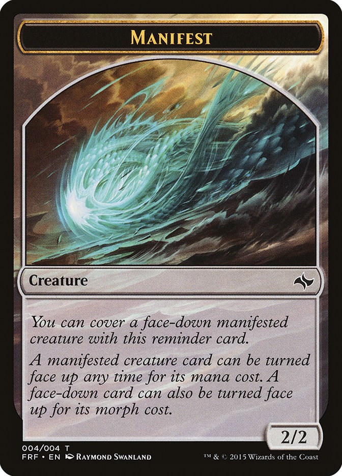 Manifest Token - Fate Reforged - Magic: The Gathering