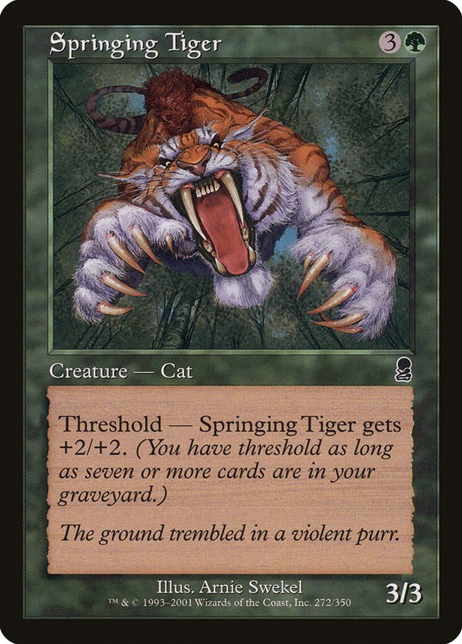 Springing Tiger - Odyssey - Magic: The Gathering