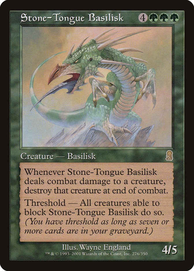 Stone-Tongue Basilisk - Odyssey - Magic: The Gathering