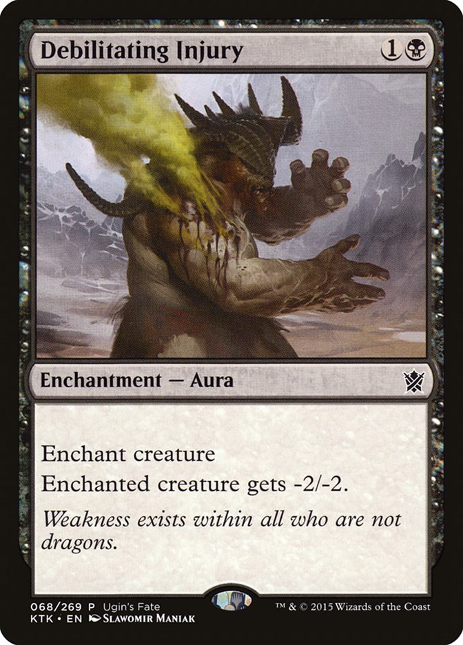 Debilitating Injury - Ugin's Fate Promos - Magic: The Gathering