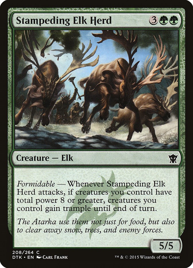 Stampeding Elk Herd - Dragons of Tarkir - Magic: The Gathering