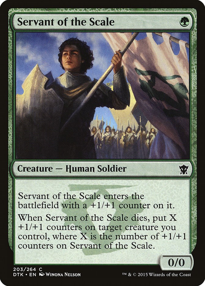 Servant of the Scale - Dragons of Tarkir - Magic: The Gathering