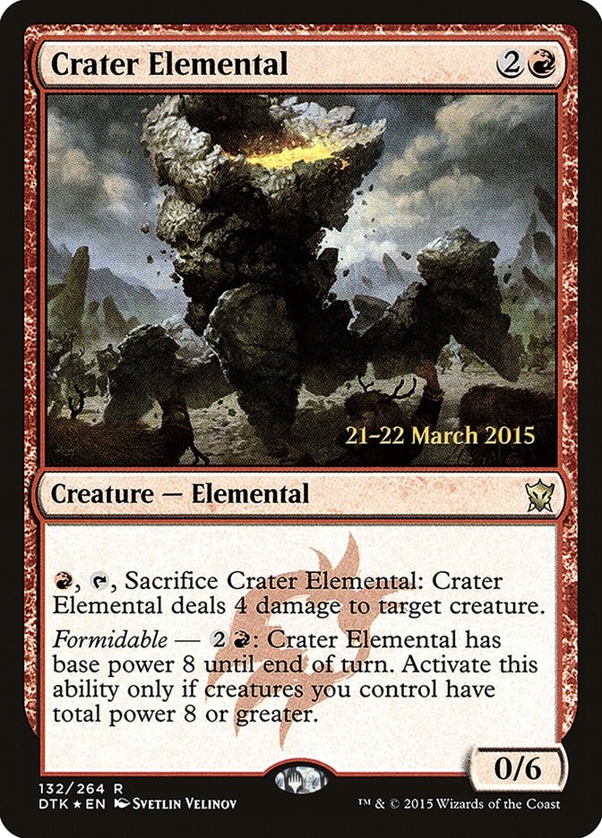 Crater Elemental - Prerelease Cards - Magic: The Gathering