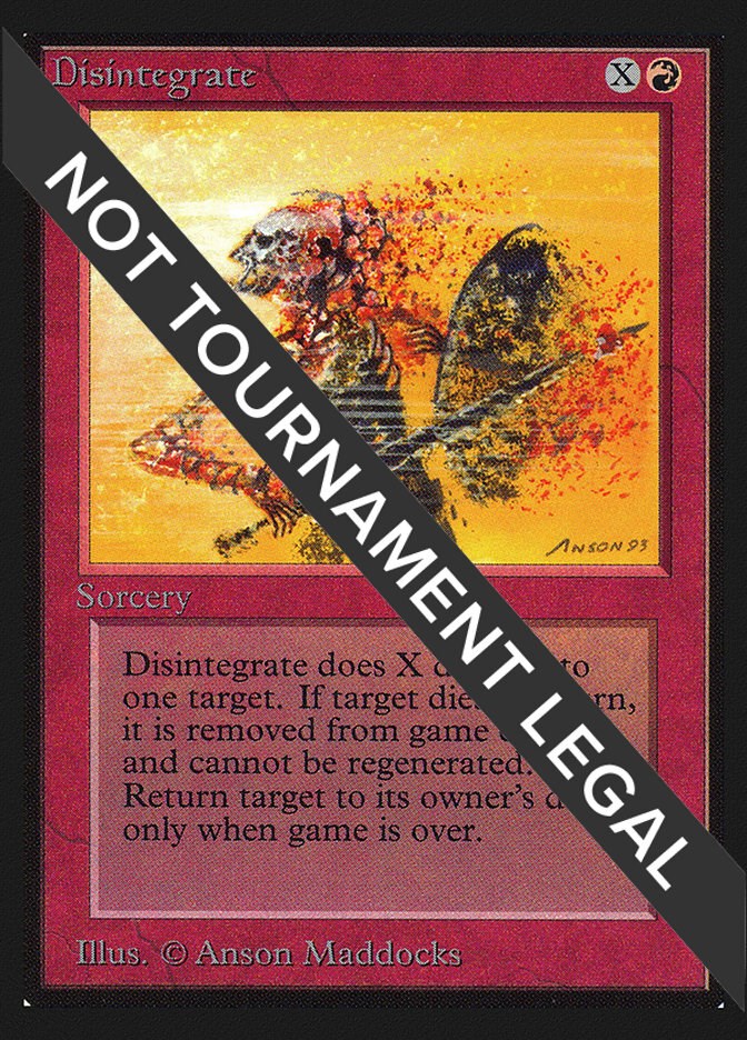 Disintegrate (IE) - International Edition - Magic: The Gathering
