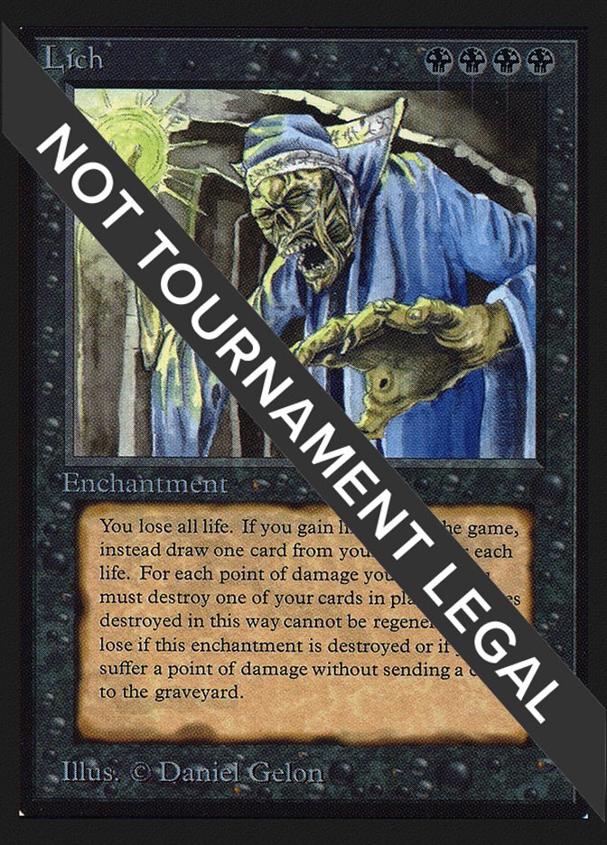 Lich (IE) - International Edition - Magic: The Gathering