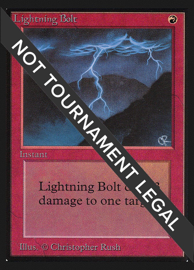 Lightning Bolt (IE) - International Edition - Magic: The Gathering