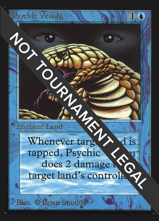 Psychic Venom (IE) - International Edition - Magic: The Gathering