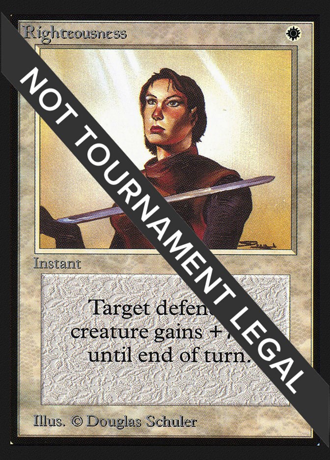 Righteousness (IE) - International Edition - Magic: The Gathering