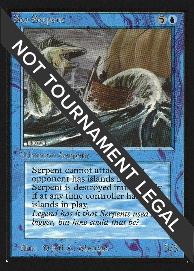 Sea Serpent (IE) - International Edition - Magic: The Gathering