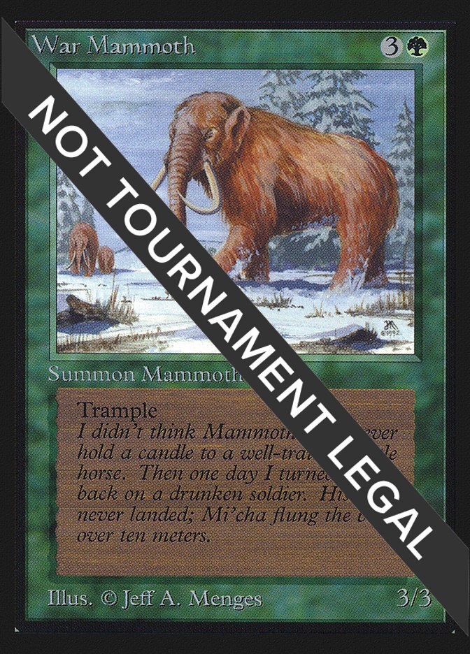 War Mammoth (IE) - International Edition - Magic: The Gathering
