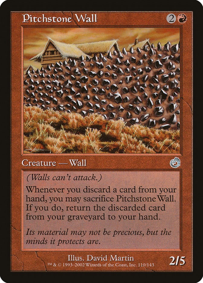 Pitchstone Wall - Torment - Magic: The Gathering